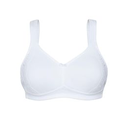 SuSa Damen Minimizer-BH "Minimizer ohne Bügel Nizza", Gr. 90, weiß, Obermaterial: 75% Baumwolle CO. 20% Polyamid PA. 5% Elasthan EL., BHs