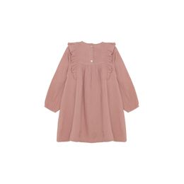 Minymo M&auml;dchen Sommerkleid "Sommerkleid MIDress LS w. Emb", rosa, Gr. 122, Obermaterial: 100% Baumwolle CO., Kleider