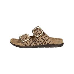 Rohde Damen Pantolette "Rohde Pantoletten Veloursleder", Gr. 37, braun, Veloursleder, Schuhe