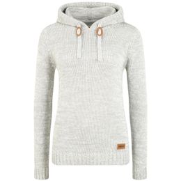 oxmo Damen Strickjacke "Strickpullover OXPhilia", grau, Gr. L, Obermaterial: 100% Baumwolle CO., Pullover