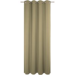 Vorhang WIRTH, B:130cm H:225cm, braun, Jacquard, Baumwolle, Polyester, Wohnzimmer, Gardinen, "Newbury"
