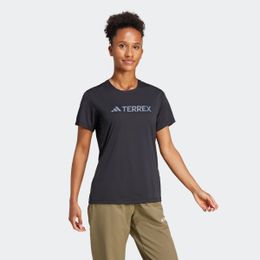 adidas terrex Damen Funktionsshirt "W MT LOG TECH T", schwarz, Gr. S, Obermaterial: 100% Polyester, Shirts
