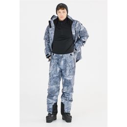 SLOPE Herren Skihose "Killy", blau, Gr. L, bedruckt, 100% Polyester, Hosen, mit wasserdichter Membran und getapten N&auml;hten