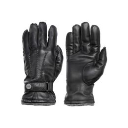 Pearlwood Herren Lederhandschuhe "Mike", schwarz, Gr. 9,5, unifarben, Schafsleder, Handschuhe, Touchscreen proofed - 10 Finger System