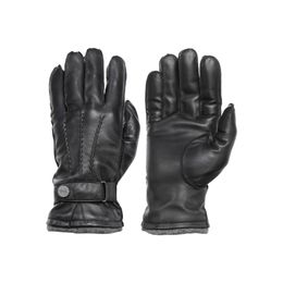 Pearlwood Herren Lederhandschuhe "Mike", schwarz, Gr. 9,5, unifarben, Schafsleder, Handschuhe, Touchscreen proofed - 10 Finger System