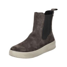 Legero Damen Stiefelette "Legero Stiefelette Veloursleder", Gr. 38, grau, Veloursleder, Schuhe