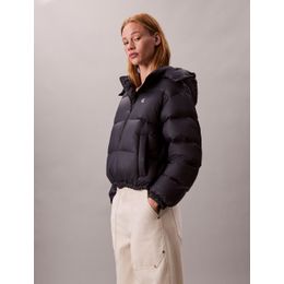 Damen Steppjacke "ESSENTIAL MIDWEIGHT PUFFER JACKE", blau, Gr. XL, Calvin Klein Jeans, Web, Obermaterial: 100% Polyamid, Jacken, Mit