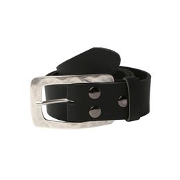 Damen Koppelg&uuml;rtel, schwarz, Gr. 110, RETTUNGSRING G&Uuml;RTEL, unifarben, B&uuml;ffelleder, G&uuml;rtel