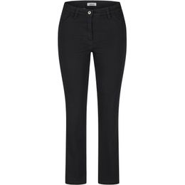 KjBRAND Damen 5-Pocket-Hose "Fanni Frame", schwarz, Gr. 48, unifarben, Web, Obermaterial: 71% Baumwolle, 25% Polyester, 4% Elasthan, Hosen, mit