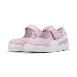 Puma M&auml;dchen Sneaker "Courtflex v3 Lina Sneakers M&auml;dchen", Gr. 21, wei&szlig;, Obermaterial: Textil, Synthetik; Futter: Textil; Innensohle: Textil;
