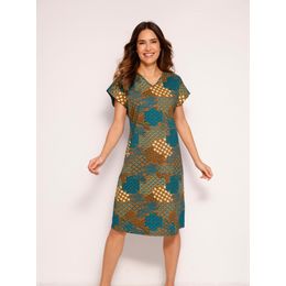 Damen Sommerkleid "Sommerkleid", blau, Gr. 40, gemustert, mehrfarbig, 100% Baumwolle, Kleider