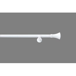 Vorhangstange GOOD LIFE, L:120cm Ø:20mm, weiß, Metall, Gardinenstangen, "Cono"