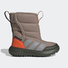 Mädchen Winterstiefel "WINTERPLAY E KIDS", adidas Sportswear, Gr. 34blanch cargo, matte silber, semi impact orange, Textil, Schuhe, Winterschuhe,