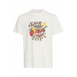 Blend Herren Rundhalsshirt "Rundhalsshirt BHJok", wei&szlig;, Gr. XL, Obermaterial: 100% Baumwolle CO., Shirts