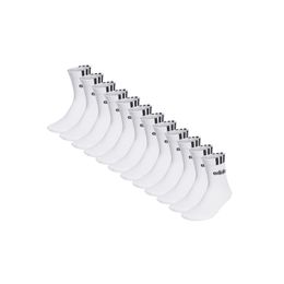 Damen Sneakersocken "Socken Cushioned 3S Linear 12er Pack", adidas originals, Gr. 46, wei&szlig;, Obermaterial: 71% Baumwolle CO. 26% Polyester PES. 2%