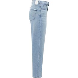 Mustang Damen Slim-fit-Jeans "Damen Style Brooks Relaxed Slim fit", blau, Gr. 31, unifarben, Denim/Jeans, 98% Baumwolle, 2% Elasthan, Jeans