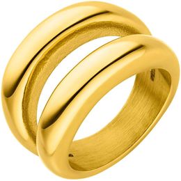 PURELEI Damen Fingerring "Schmuck Geschenke Physical Ring", 52, Edelstahl, 3,5mm, gold, Edelstahl, Fingerringe