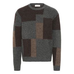 Casual Friday Herren Strickfleece-Pullover "Strickpullover CFWIREN"demitasse, Gr. S, Obermaterial: 68% Polyester PES. 19% Viskose CV. 9% Wolle mw. 4%
