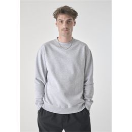 Cleptomanicx Herren Sweatshirt "Crewneck Ligull Classic", grau, Gr. L, unifarben, 100% Baumwolle, Sweatshirts, mit lockerem Schnitt