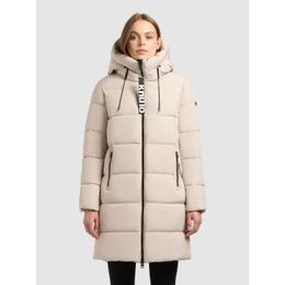 Khujo Damen Steppmantel "MISTHA", beige, Gr. M, unifarben, Web, Obermaterial: 100% Polyester. Futter: 100% Nylon. Wattierung: 100% Polyester, M&auml;ntel,