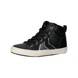 Geox M&auml;dchen Sneaker "Geox Sneaker Lederimitat/Textil", Gr. 26, schwarz, Lederimitat, Textil, Schuhe
