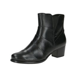 Caprice Damen Stiefelette "Caprice Stiefelette Leder", Gr. 37,5, schwarz, Leder, Schuhe