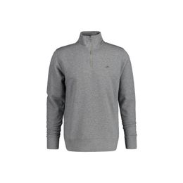 Gant Herren Sweatshirt "Sweatshirt Regular Shield Half Zip Sweat", grau, Gr. XXL, Obermaterial: 87% Baumwolle CO. 13% Polyester PES., Sweatshirts