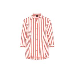 GOLDNER Damen Kurzarmbluse "Kurzgr&ouml;&szlig;e Schlichte Baumwoll-Bluse mit 3/4-Arm", wei&szlig;, Gr. 21, Obermaterial: 97% Baumwolle CO. 3% Elasthan EL., Blusen