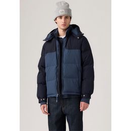 Levi's LEVI'S Herren Steppjacke "ROCKRIDGE SHORT PUFFER", blau, Gr. S, Web, Obermaterial: 100% Polyamid, Jacken, Winterjacke