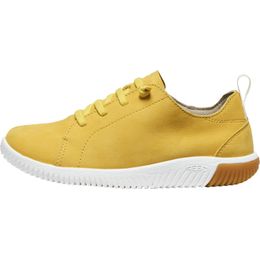 Keen Jungen Barfu&szlig;schuh "KNX LACE", Gr. 35, wei&szlig;, Leder, Schuhe