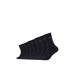 Camano Damen Socken "Tennissocken 8er Pack", Gr. 35, schwarz, 76% Baumwolle, 22% Polyester, 2% Elastodien, uni, Socken