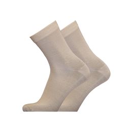 UphillSport Damen Socken "MERINO LIGHT", Gr. 43, beige, 58% Wolle, 40% Polyamid, 2% Elasthan, unifarben, Socken, 2er-Pack mit Woll-Anteil