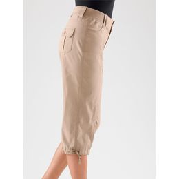 Casual Looks Damen Caprihose, grau, Gr. 20, unifarben, 98% Baumwolle, 2% Elasthan, Hosen