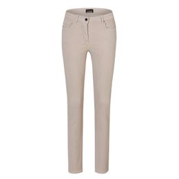 GOLDNER Damen Regular-fit-Jeans "Kurzgröße Lange Freizeithose BELLA mit Formbund"kitt, Gr. 21, Obermaterial: 65% Baumwolle CO. 31% Polyester PES. 4%