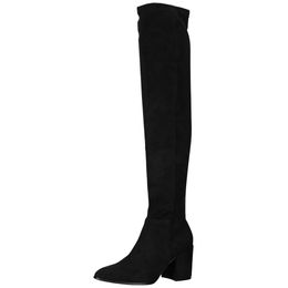 Steve Madden Damen Overkneestiefel "Steve Madden Stiefel Textil", Gr. 38, schwarz, Textil, Schuhe