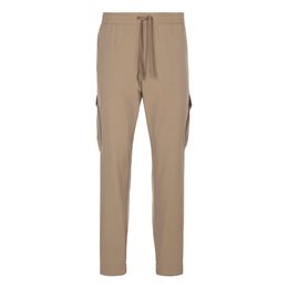 BOSS Green Herren Cargohose "T Urbanex-CargoLight", braun, Gr. 50, unifarben mit Farbeinsatz, Web, Obermaterial: 100% Elastomultiester, Hosen, mit