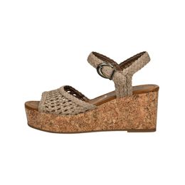 Blowfish Damen Keilsandalette "Blowfish Sandalen Lederimitat", Gr. 37, braun, Lederimitat, Schuhe