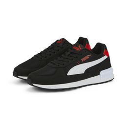 Puma Kinder Sneaker "Graviton Sneakers Jugendliche", Gr. 36, wei&szlig;, Obermaterial: Textil, Synthetik; Futter: Textil; Innensohle: Textil; Laufsohle: