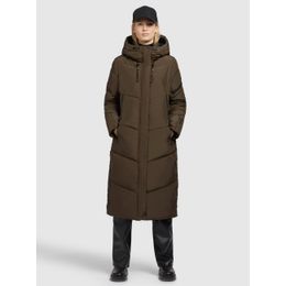 Khujo Damen Steppmantel "SONJE5", gr&uuml;n, Gr. L, unifarben, Web, 100% Polyester, M&auml;ntel