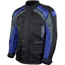 Roleff Motorradjacke "Liverpool RO", L, schwarz, Jacken, Unisex, Mit Sicherheitsstreifen, 4 Taschen