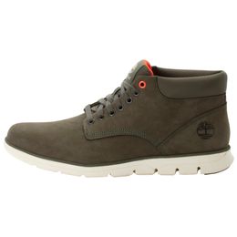 Timberland Herren Schn&uuml;rboots "BRADSTREET MID LACE UP SNEAKER", Gr. 41, gr&uuml;n, Leder, Textil, Schuhe, Winterstiefel, Schn&uuml;rstiefel, Winterschuhe