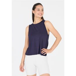 ENDURANCE ATHLECIA Tanktop ATHLECIA "Haze", Damen, Gr. 40, dunkelblau, 69% Modal, 31% Polyester, unifarben, normal, Rundhals, Tops Tanktop, mit schnelltrocknender Funktion