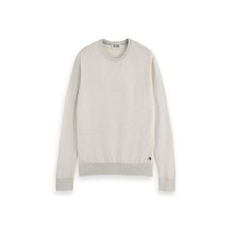 Scotch & Soda SCOTCH & SODA Herren Sweater "Strickpullover Essentials - Crewneck pullover in Merino wool", beige, Gr. XXL, Obermaterial: 100% Wolle mw., Sweatshirts