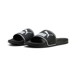 Puma Herren Badesandale "LEADCAT 2.0", Gr. 40,5, schwarz-wei&szlig;, Synthetik, unifarben, Schuhe