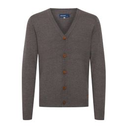 Blend Herren Cardigan "Cardigan BHLennard", grau, Gr. L, unifarben, Feinstrick, Obermaterial: 50% Baumwolle CO. 50% Polyacryl PAN., Strickjacken