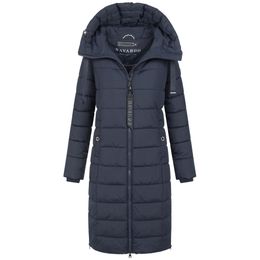 Navahoo Damen Winterjacke "Mondmaedchen", blau, Gr. S, Obermaterial: 100% Polyester; Innenseite: 100% Polyester, Jacken, Extra langer Schnitt mit