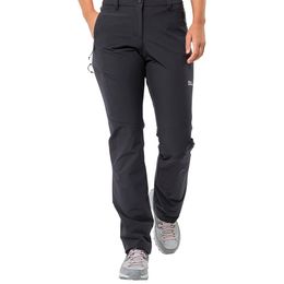 Jack Wolfskin Damen Softshellhose "HOLDSTEIG PANTS W", schwarz, Gr. 38, Oberstoff: 70% Polyamid, 20% Polyamid, 10% Elastan; Futter: 100% POLYESTER,