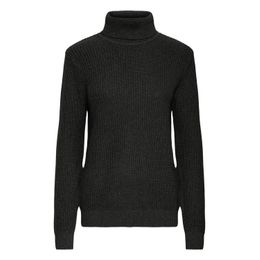 oxmo Damen Rollkragenpullover "Rollkragenpullover OXKIMSE", schwarz, Gr. XXL, Obermaterial: 70% Baumwolle CO recyc.. 30% Polyester Pol. recyc..,