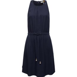 Ragwear Damen Blusenkleid "Sanai", blau, Gr. XL, 100% Viskose, Kleider, stylisches Sommerkleid mit verspielten Details