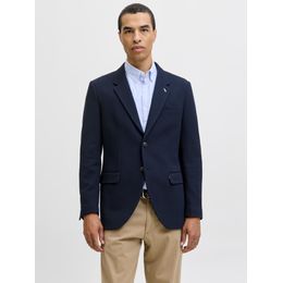 Jack & Jones JACK & JONES Herren Sakko "JPRMARTIN LEEDS JERSEY BLAZER HR02 SN", schwarz, Gr. 48, unifarben, Web, Obermaterial: 84% Polyester, 14% Baumwolle, 2%